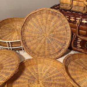Wicker Plates - Etsy