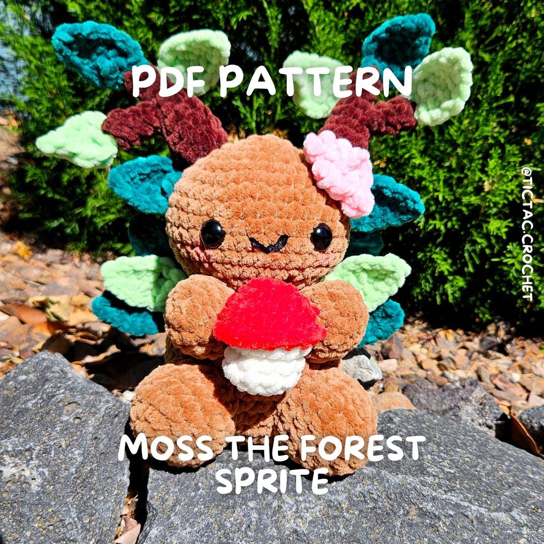 CROCHET PATTERN: Moss the Forest Sprite PDF Tutorial Amigurumi ...