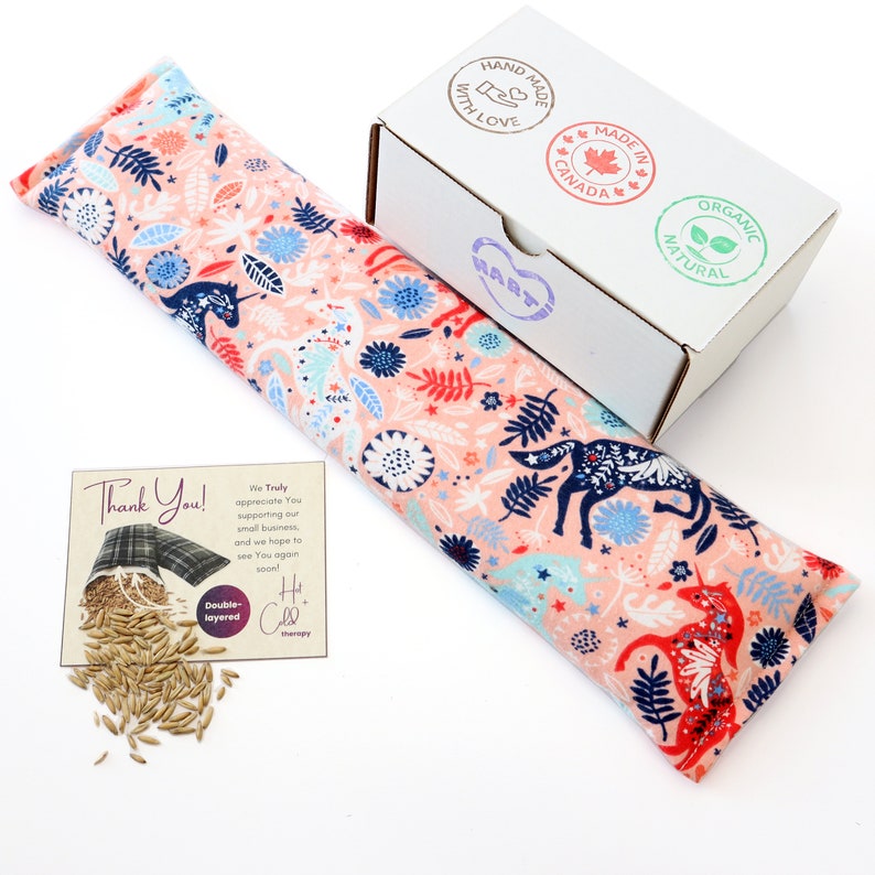 Microwavable Heating Pad, Hot-cold Pack, Rainbow Unicorns, Hand-made in ...