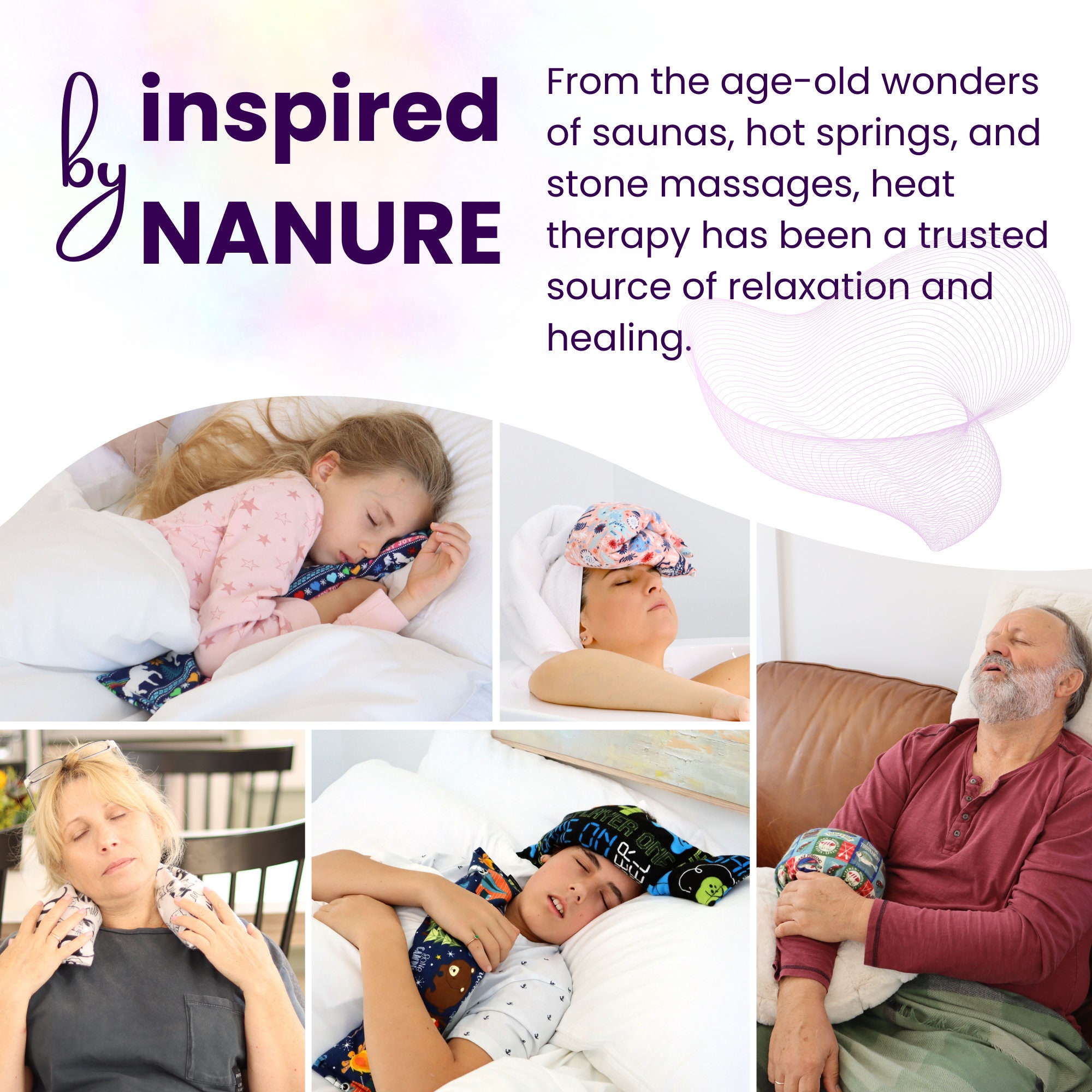 Microwavable Heating Pad, Hot-cold Pack, Rainbow Unicorns, Hand-made in ...