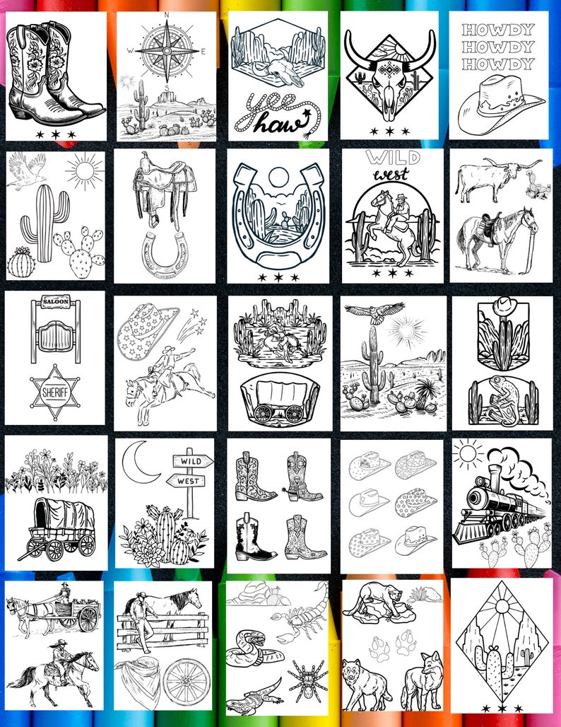 Western Coloring Pages | Wild West Coloring Pages | Coloring Pages for ...