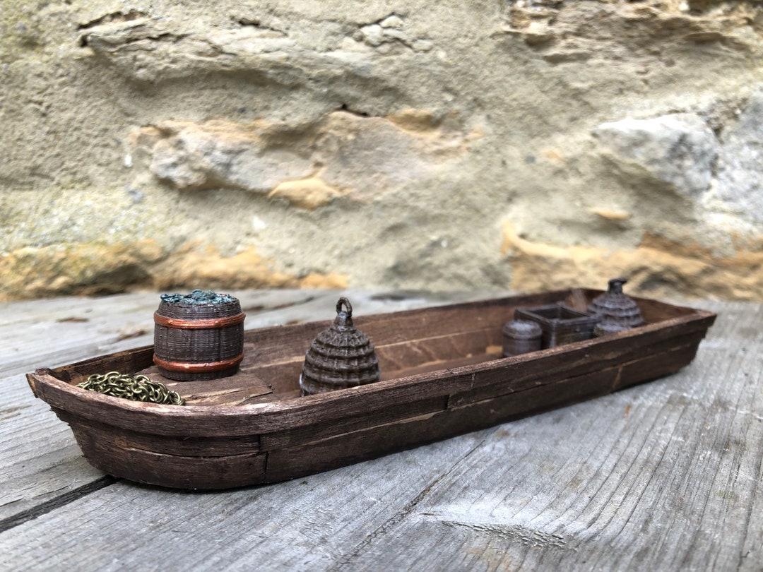 Miniature Longboat | 28mm 32mm 1\56 Tabletop Gaming RPG Dungeons and ...