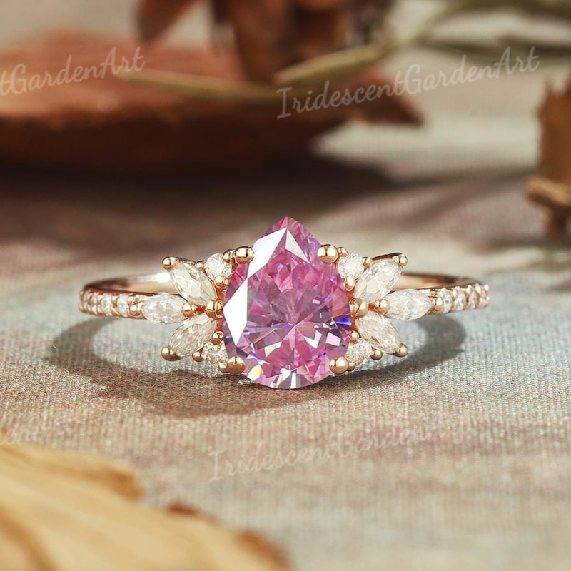 Pink Moissanite - Etsy