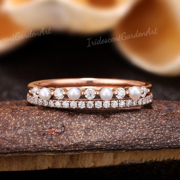 Pearl Wedding Band - Etsy
