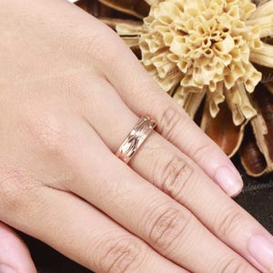 Nature Inspired Men's Engagement Ring Branch Ring Rose Gold Mens ...