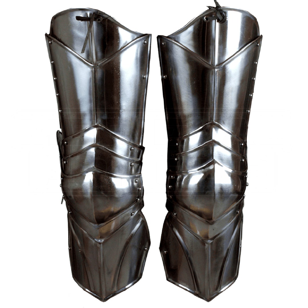 Gothic Leg Guard Medieval Warrior Polyens Combat Armour - Etsy