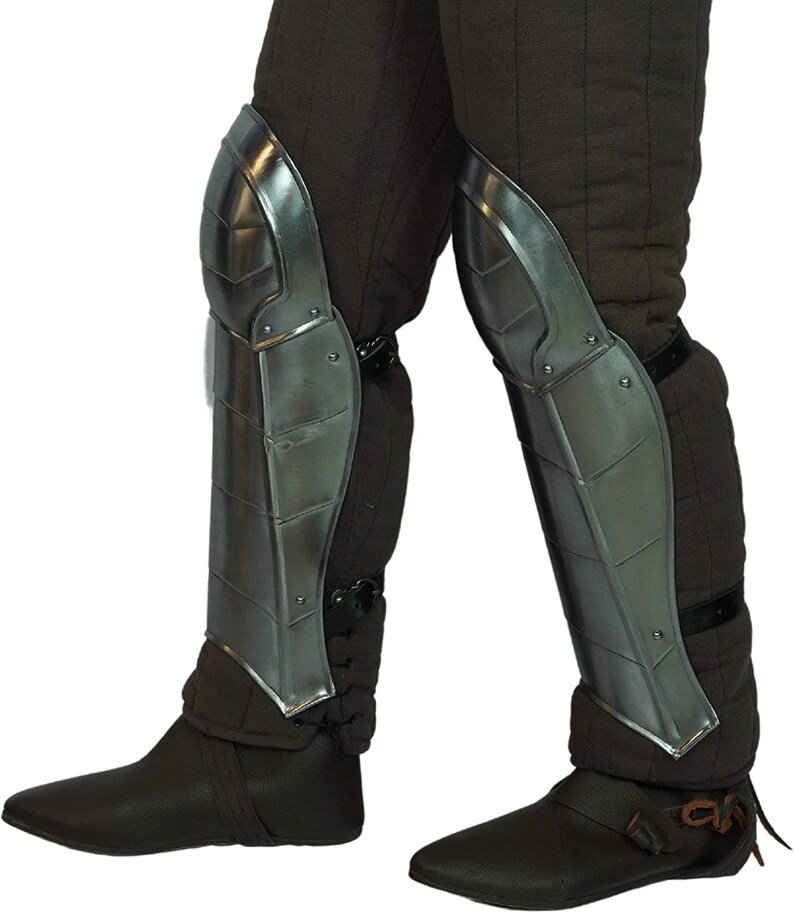 Medieval Knight Leg Guard Knee Plate Armour Cosplay SCA - Etsy