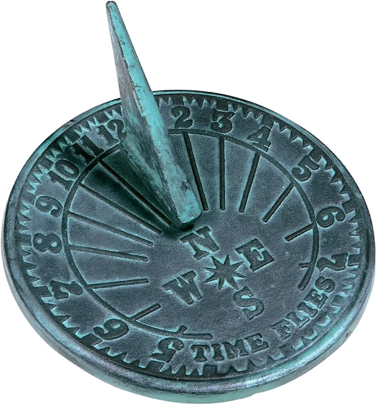 Numbers Sundial Cast Iron With Verdigris Finish 10-inch - Etsy