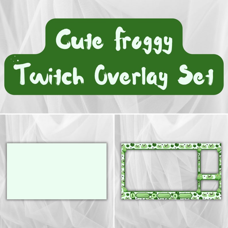 Hop Into Action Frog-themed Twitch Overlay Set Perfect for Streamers - Etsy
