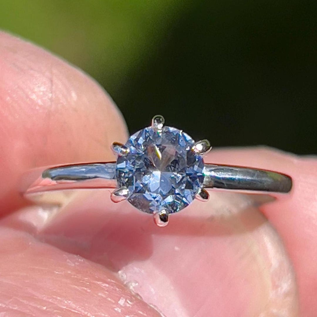 Natural Light Blue Spinel From Mahenge Tanzania Set in Sterling Silver ...