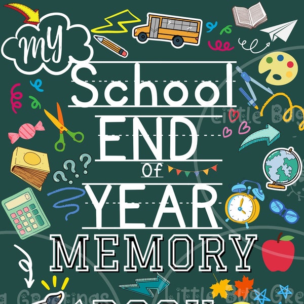 End of School Memory Book - Etsy