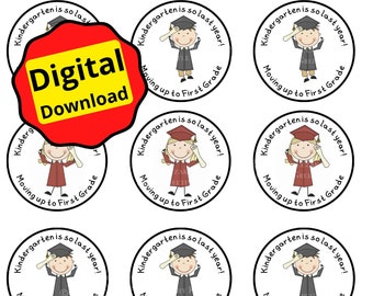 Preschool to Kindergarten Graduation Stickers and Motivational | Etsy