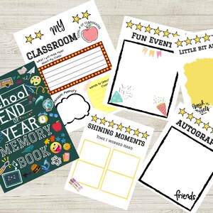 Back to School New Year Memory Book Keepsake Great for Preschool-2nd ...
