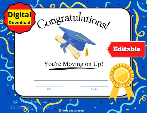 Preschool End of the Year Awards Congratulations You're - Etsy