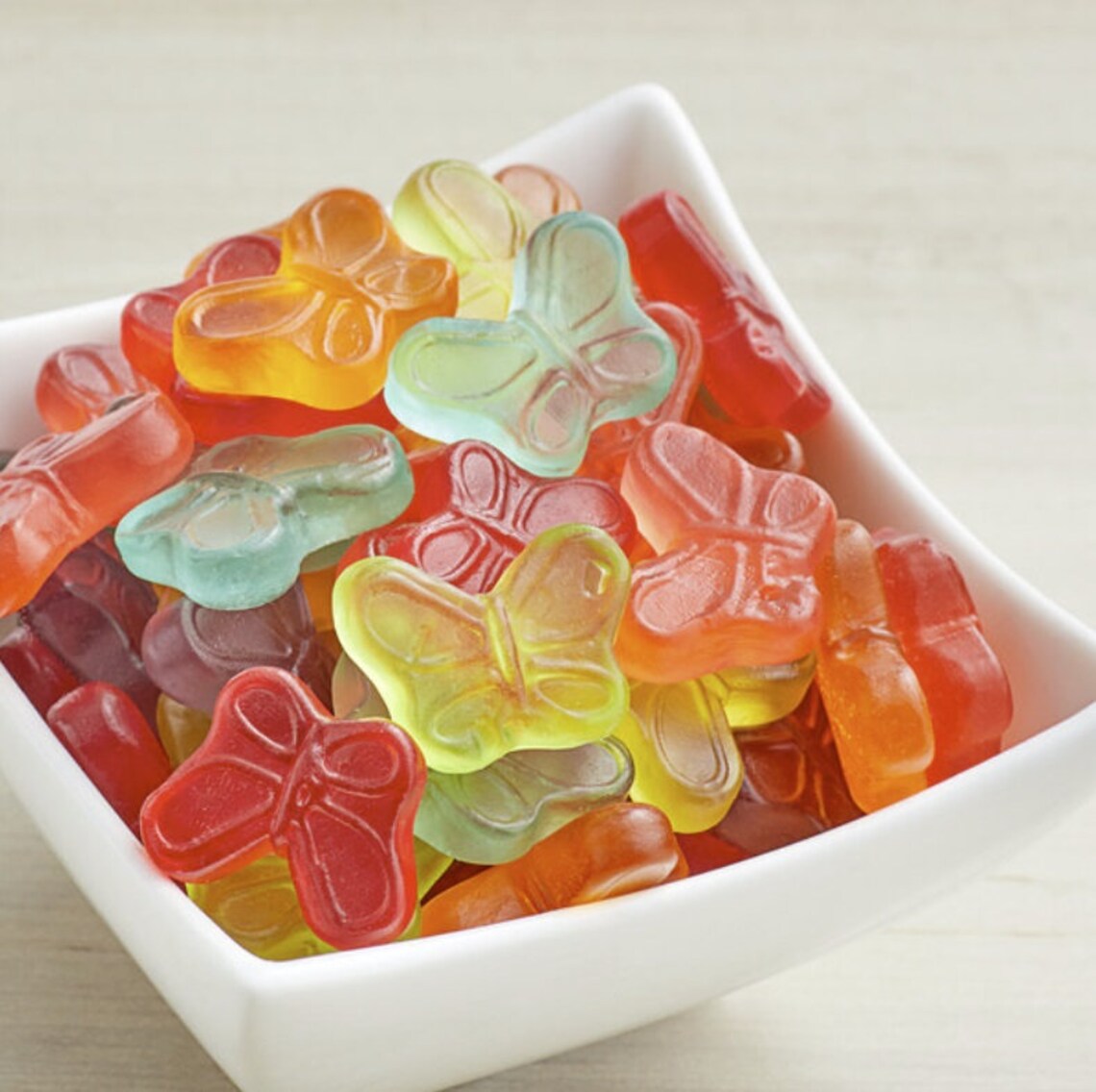 Gourmet Mini Gummi Butterflies Soft & Chewy Gummy Candy Pastel Spring ...