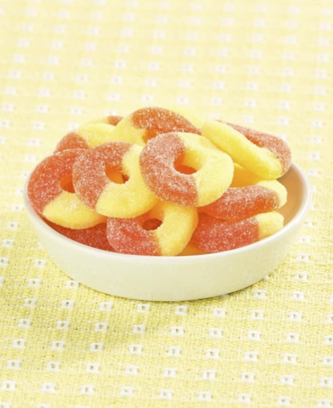 Gourmet Gummi Peach Rings Soft & Chewy Gummy Candy Delicious Sugar ...