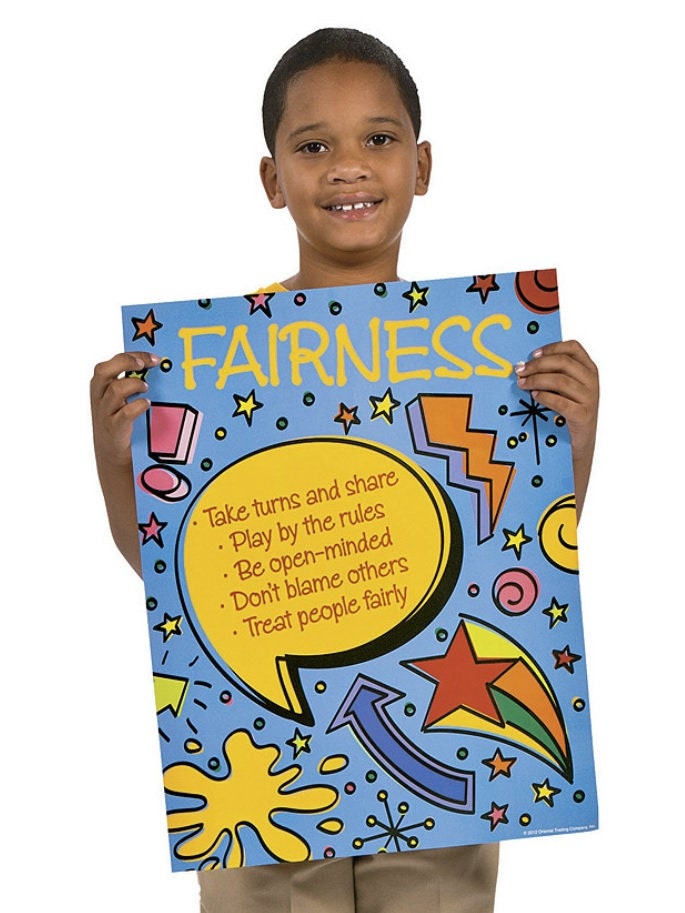 6 Posters School Bulletin Board! Good Character "fairness, Caring ...