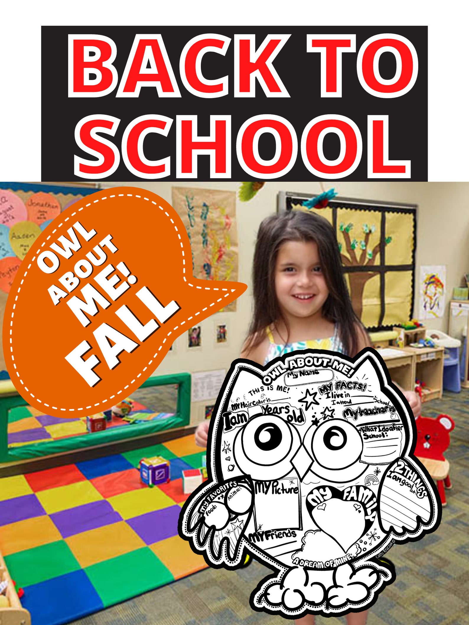 Back to School! Color Your Own OWL / Whoo Am I/ About Me FALL Poster ...