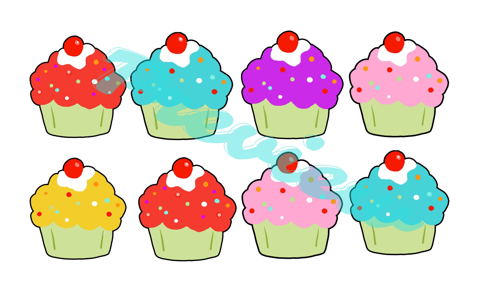 Editable! Birthday Party Classroom Themed Cupcakes and Balloons With ...