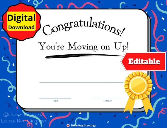 Preschool End of the Year Awards Congratulations You're - Etsy