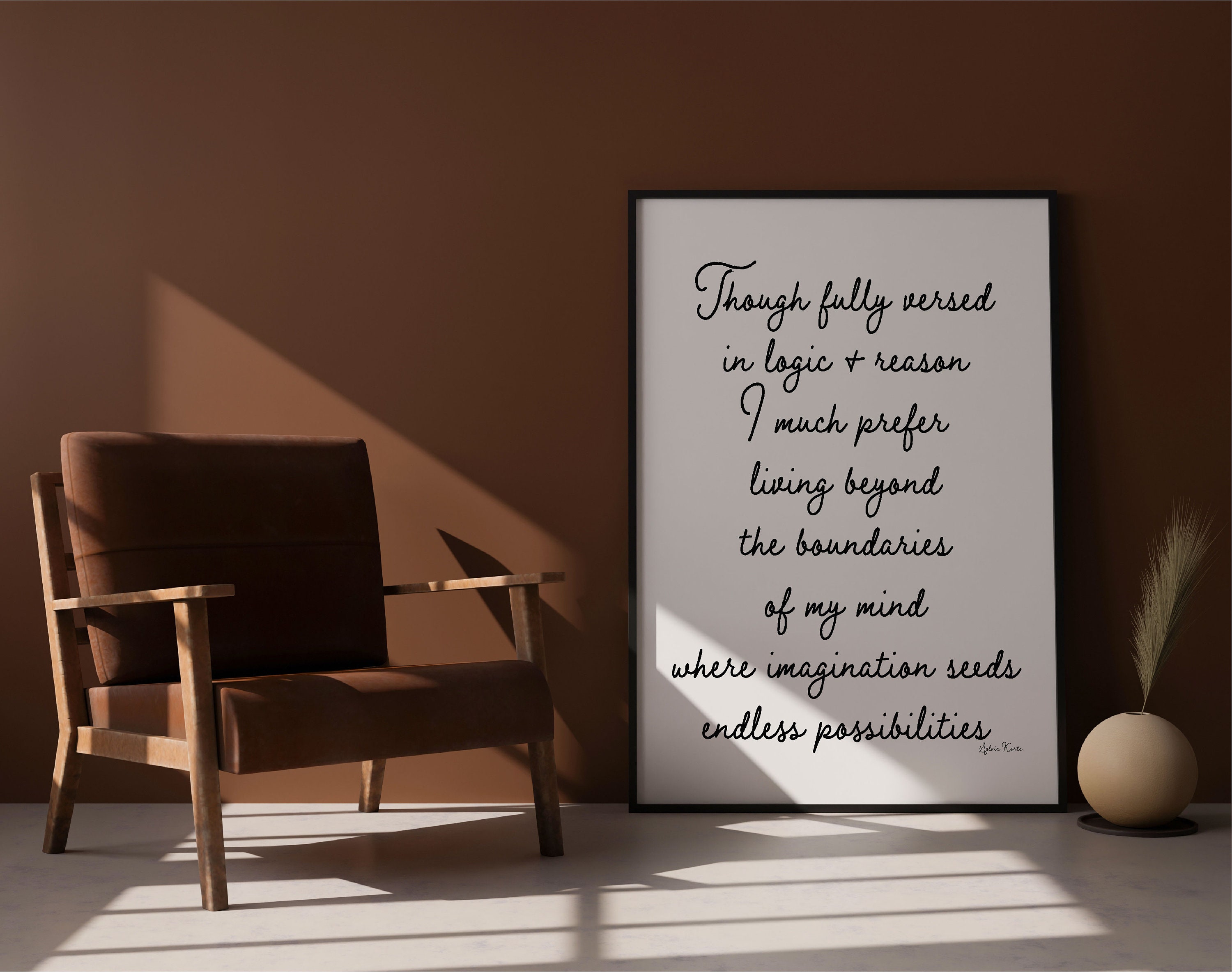 Logic & Reason, Transparent Background Script Font Typography, Instant ...