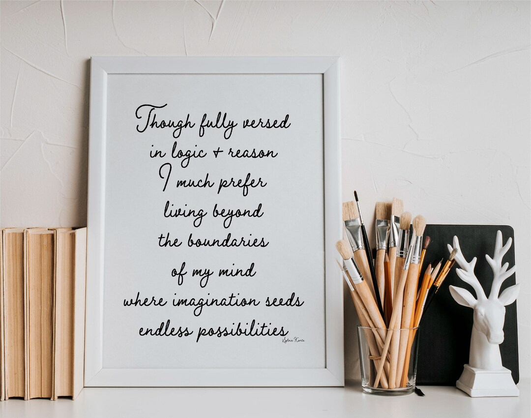 Logic & Reason, Transparent Background Script Font Typography, Instant ...