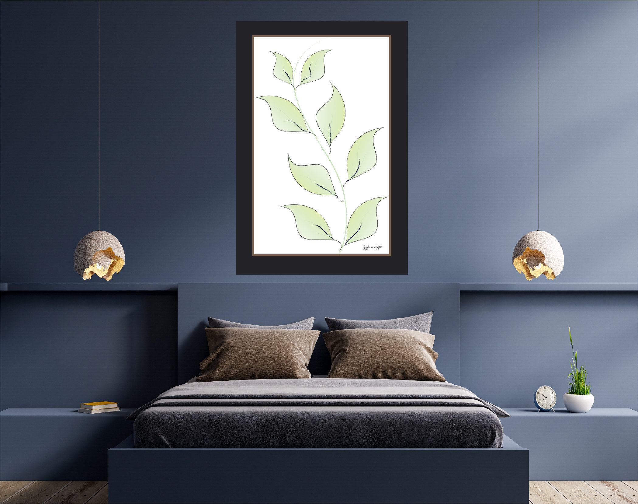 Green Leaves, Transparent Background Digital Art, Zen, Printable ...