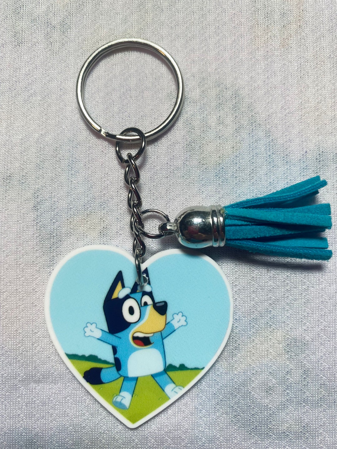 Bluey Keychain Blue Dog - Etsy Canada