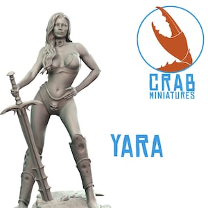 NSFW YARA - Human Female Barbarian - D&D - TTRPG - 75mm Scale Miniature ...
