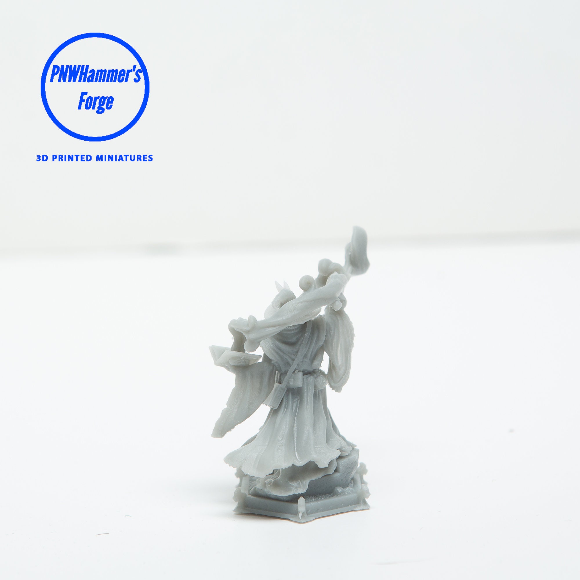 Human Male Wizard Miniature for D&D TTRPG 32mm Miniature - Etsy
