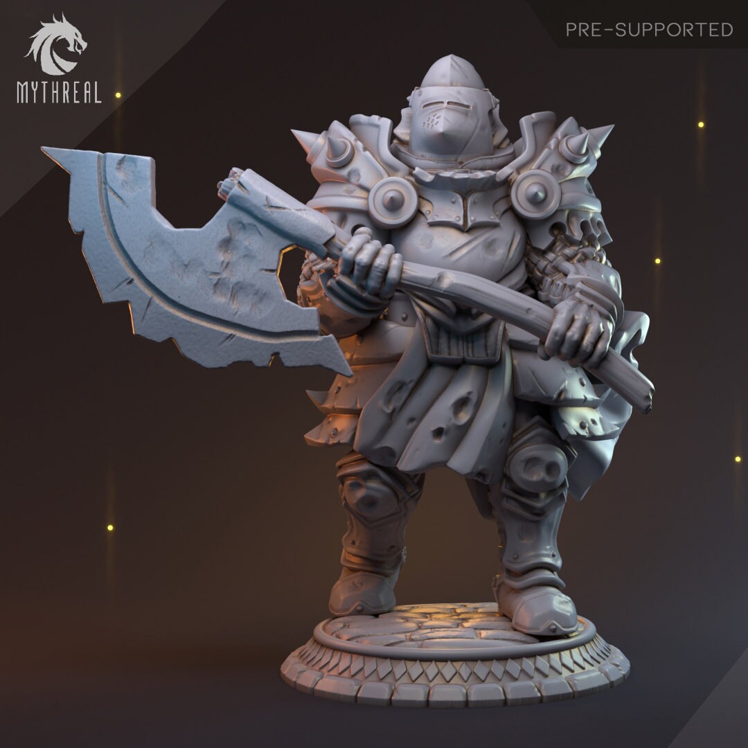 Human Male Fighter for TTRPG by Hardwitch Games Sir Radnor Pathfinder D ...