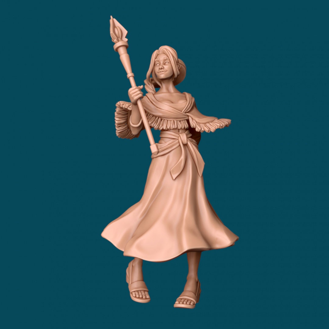 Human Female Cleric for TTRPG - Awkward Penguin Miniatures - D&D ...