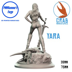 NSFW YARA - Human Female Barbarian - D&D - TTRPG - 75mm Scale Miniature ...
