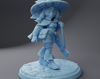 Female Rogue Vs Mimic Twin Goddess Miniatures D&D TTRPG 32mm/75mm ...