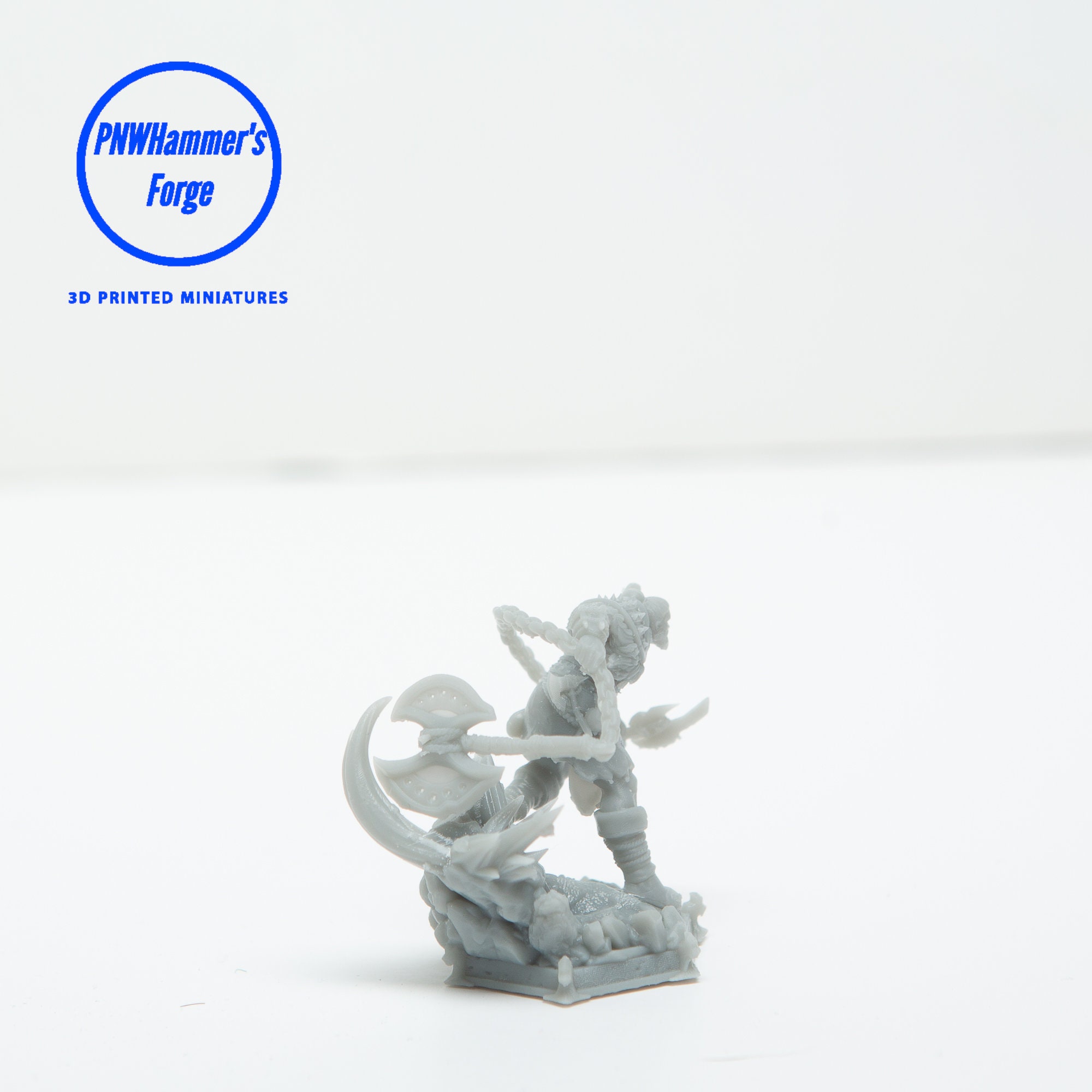 Human Male Barbarian Miniature for D&D TTRPG 32mm - Etsy