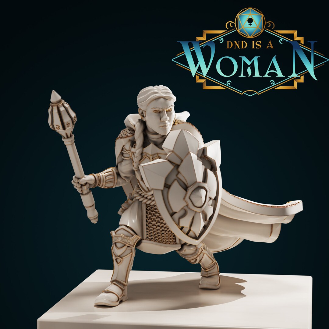Female Dwarf Cleric for TTRPG - DND is a Woman - Astra - Pathfinder - D ...