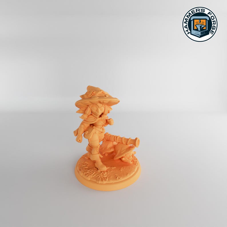 Goblin Ranger Miniature - Female Mushroom Adventurer, D&D RPG - 32mm - Etsy