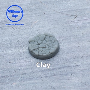 Decorative Miniature Bases for TTRPG Miniatures - 25mm Diameter - 32mm ...