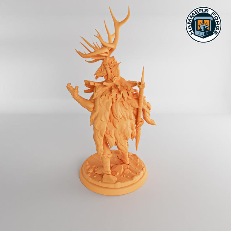 Male Elf Druid - Fara-isil - Twin Goddess Miniatures - Pathfinder - D&D ...