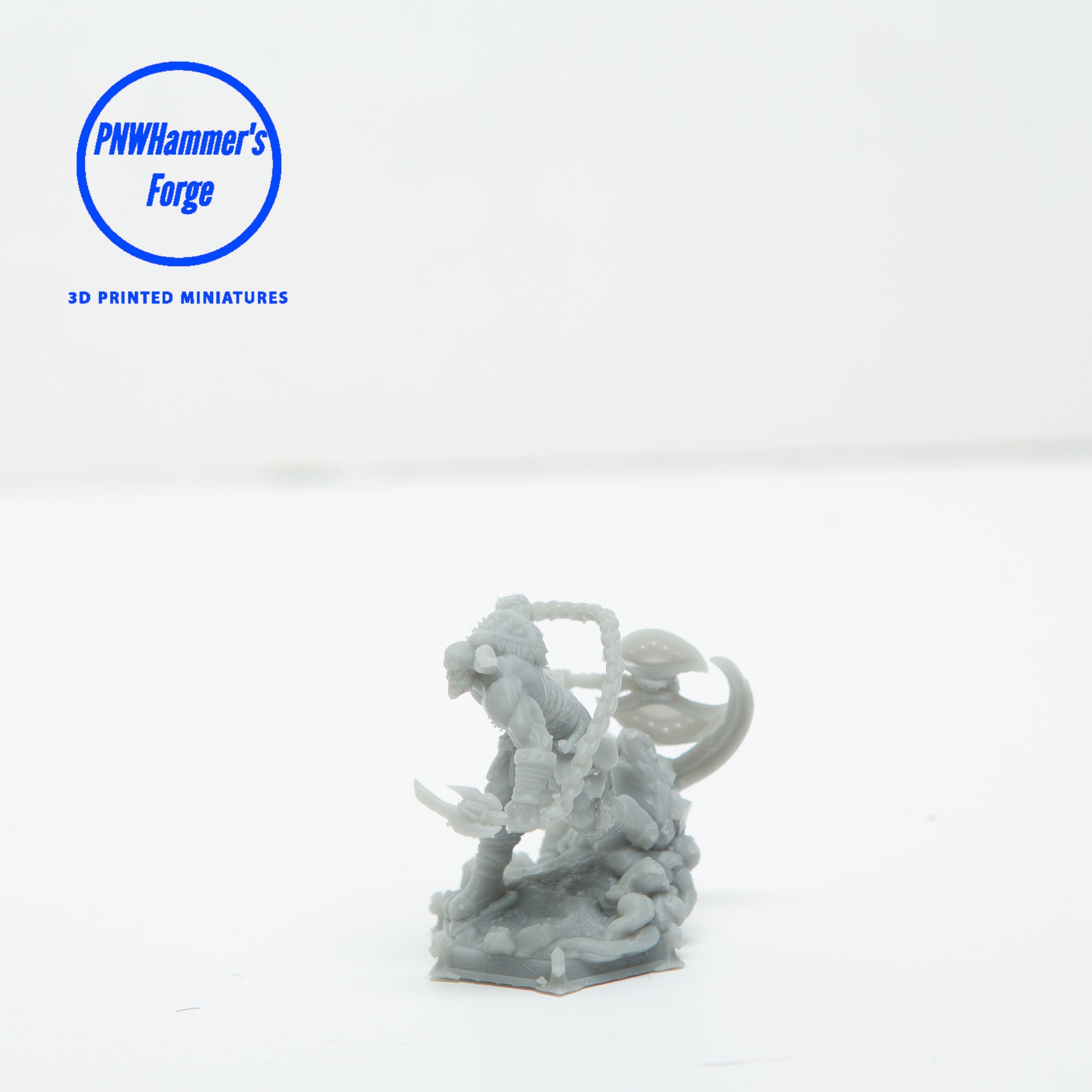 Human Male Barbarian Miniature for D&D TTRPG 32mm - Etsy