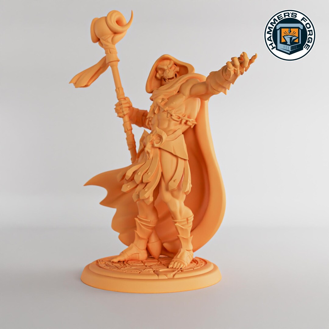 Undead Lich for TTRPG - Twin Goddess Miniatures - D&D - TTRPG - 32mm ...