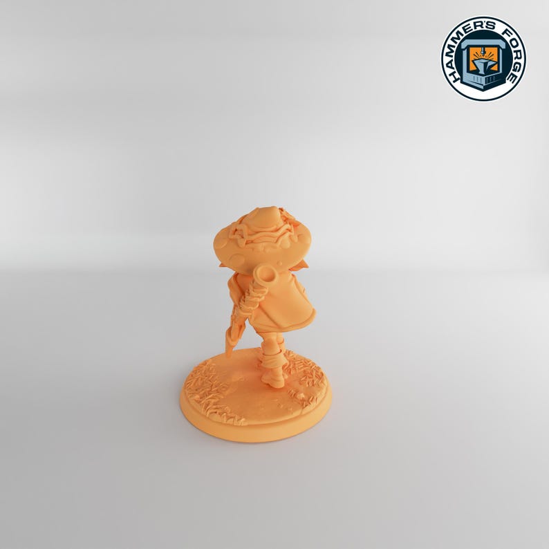 Goblin Ranger Miniature - Female Mushroom Adventurer, D&D RPG - 32mm - Etsy