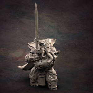 Loxodon Paladin - D&D - Elephant - Warrior - TTRPG - 32mm Miniature ...