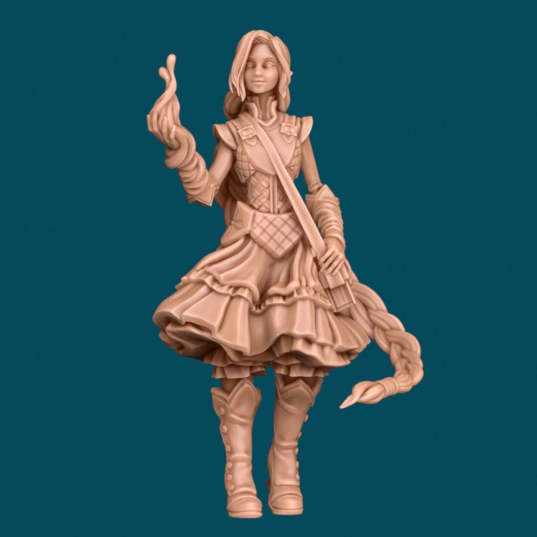 Human Female Warlock for TTRPG - Awkward Penguin Miniatures - D&D ...
