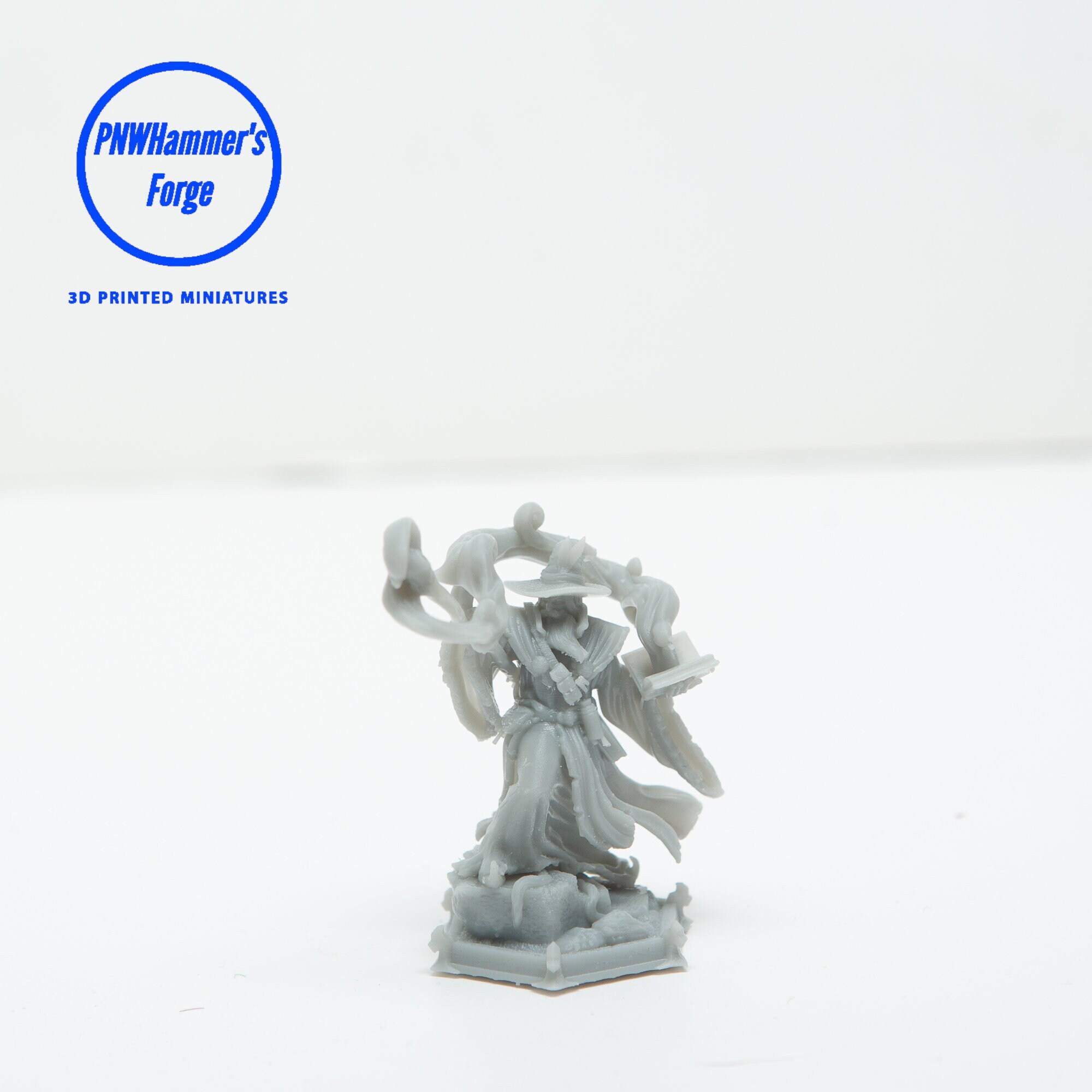 Human Male Wizard Miniature for D&D TTRPG 32mm Miniature - Etsy