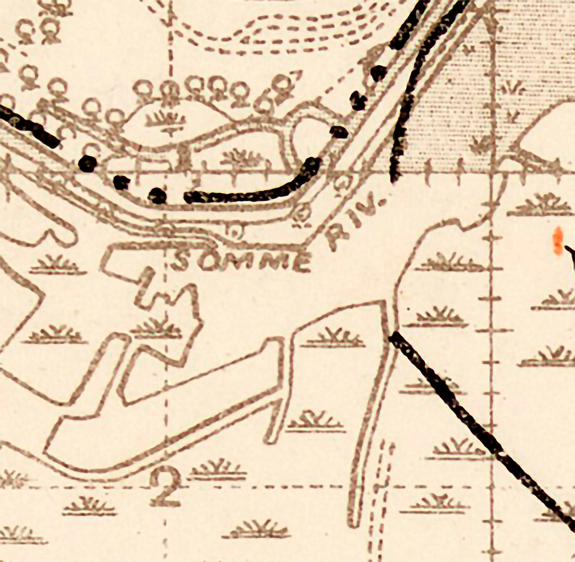 WWI ANZAC Australian Field Artillery SECRET Barrage Map. Full-size WW1 ...