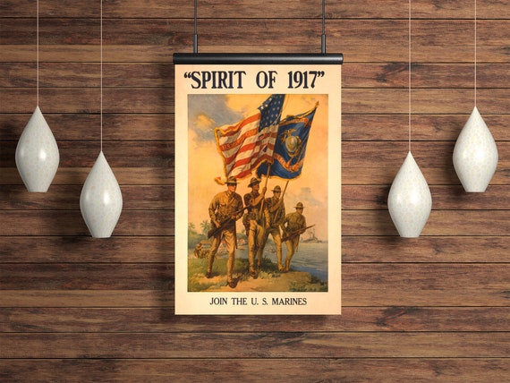 WWI spirit of 1917 World War One US Marine Corps - Etsy
