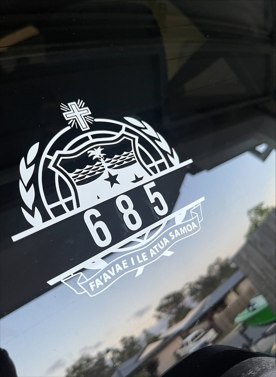 Samoa Coat of Arms Car Sticker Samoa 685 Car Decal - Etsy Australia
