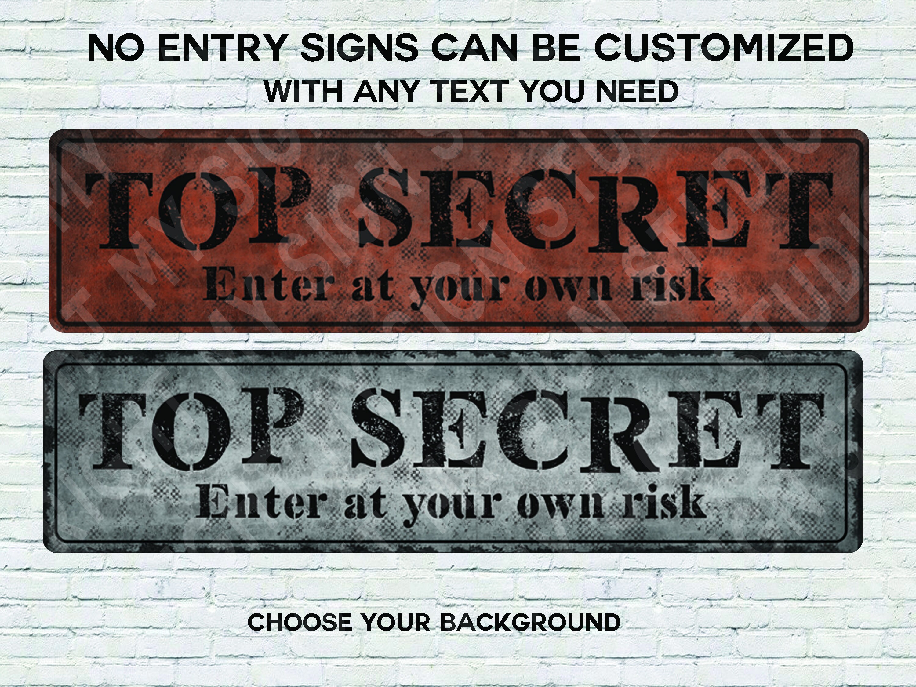 Custom Fun NO ENTRY Informational Sign Novelty Gift - Etsy