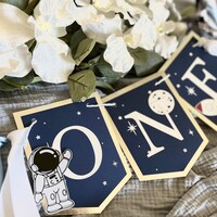 Editable Outer Space Welcome Sign, Galaxy Boy Birthday Party Decor ...